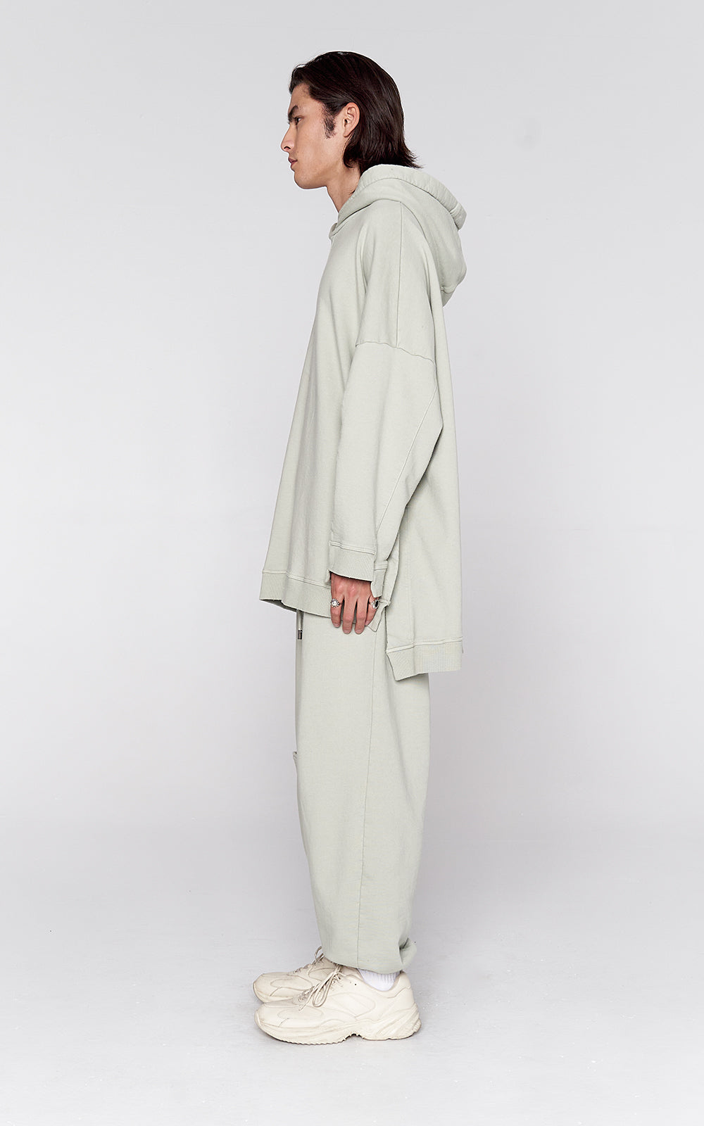 Maxi Hoodie in Sage | SANS GÊNE